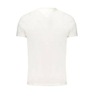 Tommy Hilfiger Logo-Embroidered Cotton T-Shirt - White