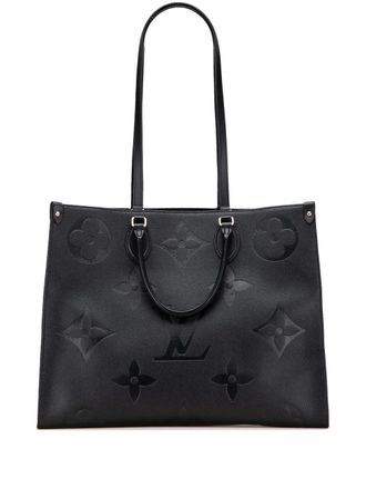 Louis Vuitton sac à main OnTheGo GM en cuir Empreinte monogrammé (2021-2025) - Noir
