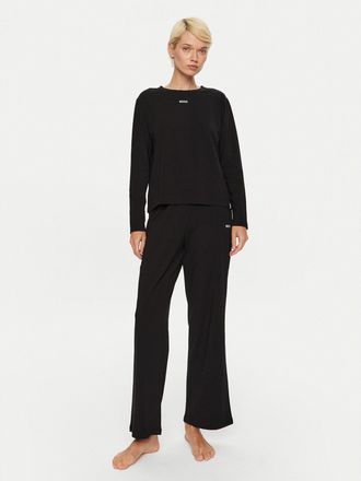 HUGO BOSS Pyjama 50527206 Schwarz Regular Fit