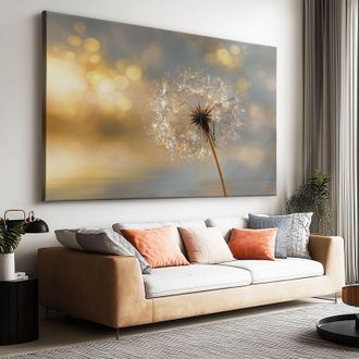 Generic Abstrakte Sonnenuntergang Pusteblume Landschaft Leinwand Malerei, Toilette Badezimmer Deko Bild, Gem&auml;lde Leinwand Bilder f&uuml;r Schlafzimmer, Painting Bi
