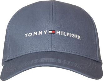 Tommy Hilfiger Casquette de Baseball avec Logo brodé visière à larrière Article réglable XM0XM02936, C9T Faded Indigo, Taille Unique