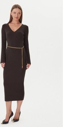 Michael Kors Strickkleid MF5835G4VR Braun Slim Fit