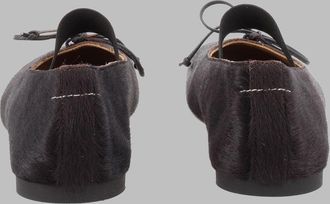 Maison Margiela Elasticated Leather Ballet Flat - Brown