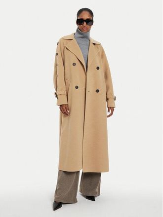 Max Mara Wollmantel Natale 2425016021 Beige Regular Fit