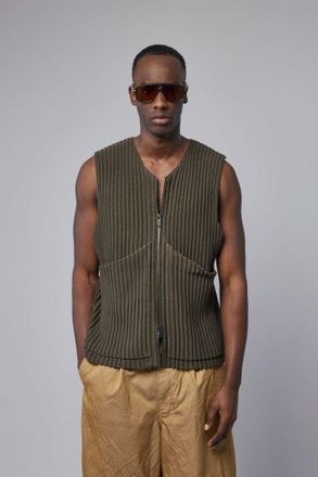 Seventh Rib Knit Utility Vest