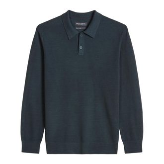 Marc O'Polo Polo-Shirt aus Baumwoll-Slub - - Tops - Herren - Blau - S