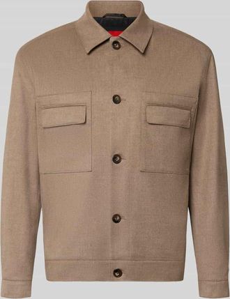 HUGO BOSS Modern Fit Hemdjacke mit Woll-Anteil Modell Juliano