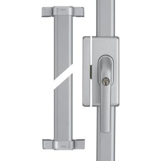 ABUS Silber FOS650A S AL0125 Fenster-Stangenschloss 3 Punkt Verriegelung Alarm