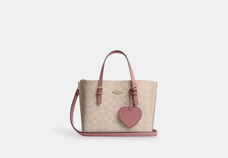 Coach Mollie Tote 25 Aus Signature-Canvas Mit Herzanh&auml;nger