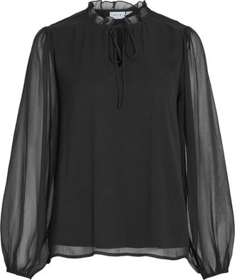 Vila Vifalia V-Neck Tie L/S Top - Noos