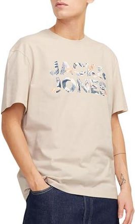 Jack & Jones JJEBRYAN Corp T-Shirt SS à col Rond avec Logo Noos, Beige Clair, XXL