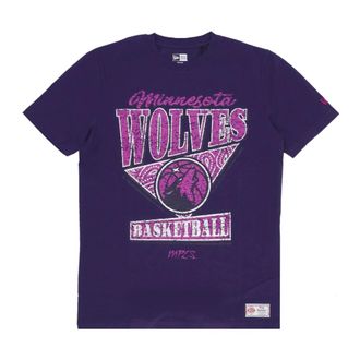 New Era Homme, Tops, Violet, Taille: S Nba Ce Tee Mintim Original Team Colors