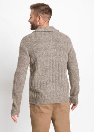 Bonprix Strickjacke in weicher Qualit&auml;t, Regular Fit, mit Schalkragen