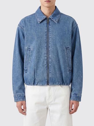 Michael Kors Veste en jean en denim de coton avec fermeture zipp&eacute;e