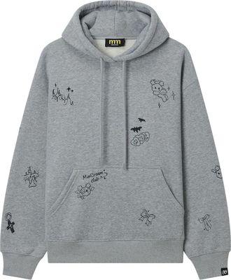 Mini Cream hoodie à imprimé graphique - Gris