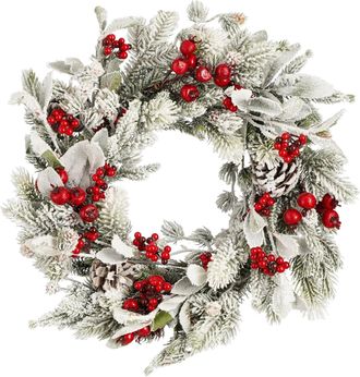 house of seasons House of Seasons Belfort Weihnachtskranz Ø40cm grün