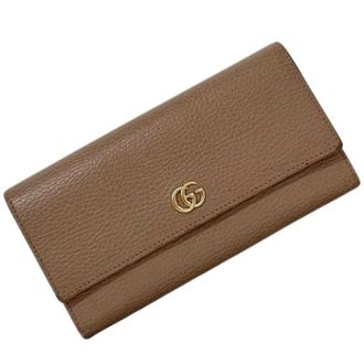 Gucci Portefeuille long (bi-pli) doccasion - Femme - Pre-owned - Brun - Taille: ONE Size