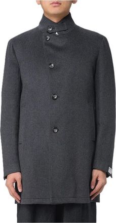 Tagliatore Homme, Manteaux, Gris, Taille: XS Manteau en Laine Vierge et Cachemire