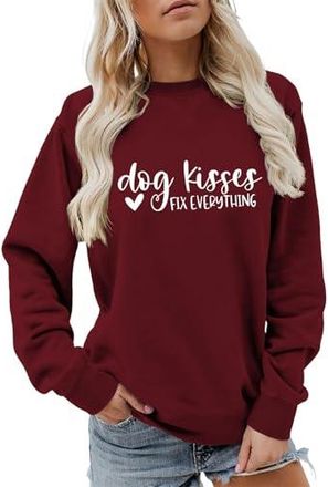 Generic Pull Femme Sweatshirts Manches Longues Automne Puli Hauts Blouse Tunique Femmes Sweats &agrave; Capuche Tendance Hauts &agrave; Manches Longues Automne Hiver Tenues