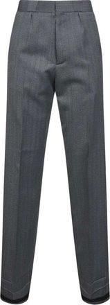 Maison Margiela Femme, Pantalons, Gris, Taille: 34 FR Tailored Wool Pantalons