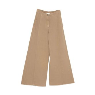 Forte_Forte Damen, Hosen, Beige, SGr&ouml;&szlig;e
