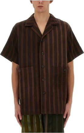 Uma Wang UMA Wang, Homme, Chemises, Brun, Taille: M Short Sleeve Chemises