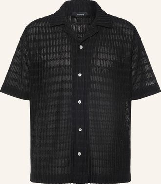 Reiss Reiss Resorthemd Sid Comfort Fit Aus Jersey schwarz