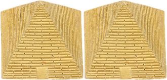 BESPORTBLE 2 St&uuml;ck &Auml;gyptisches Pyramiden dekormodell aus Kunstharz Kleine Dekorative Pyramidenskulptur in Gold Langlebiges Dekoobjekt f&uuml;r Schreibtisch und Wohnra