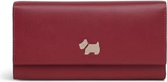 Radley London London Heritage Protect Matinée à rabat en cuir pour femme, rouge carmin, Large