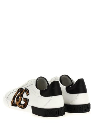 Dolce & Gabbana Womens Multicolor Calfskin Low Top Sneakers