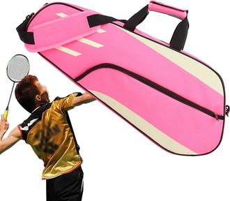 Generic Racquet Tote - Tragetasche mit drei Schl&auml;ger-Kapazit&auml;t, allwetterisolierte Kopftasche, ergonomischer Schultergurt | Nachhaltiger Gerichtsausr&uuml;stungsor