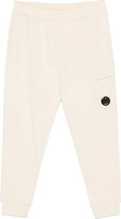 C.P. Company C.p. Company, Homme, Pantalons, Beige, Taille: M Diagonal Raised Fleece Lens Pantalons de surv&ecirc;tement