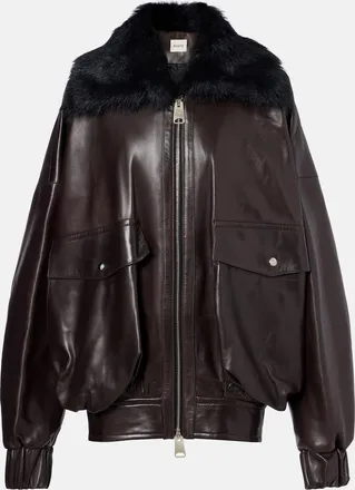 Khaite Oversize-Blouson Daemon aus Leder