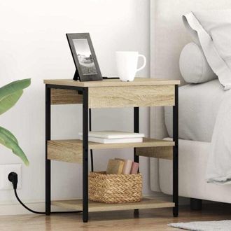 vidaXL Armoires de chevet 2 pcs Chêne sonoma 41 x 31 x 51 cm Vidaxl