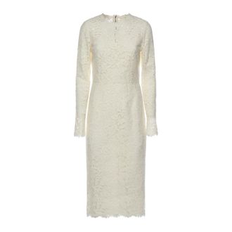 Dolce & Gabbana Damen, Kleider, Wei&szlig;, MGr&ouml;&szlig;e
