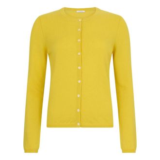 Malo Cardigan - - Knitwear - Damen - Gelb - M