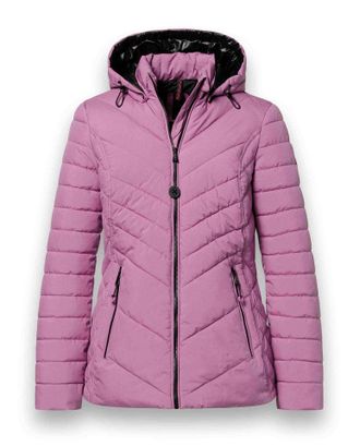 District Winterjacke Winter-Steppjacke Kaprun (mit Kapuze, wasserabweisend) rosa Damen