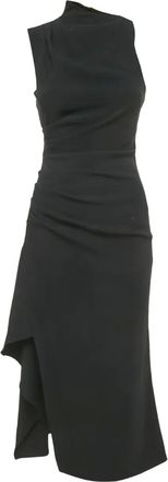 Elliatt robe mi-longue &agrave; design drap&eacute; - Noir