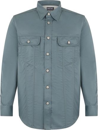 Diesel Homme, Chemises, Bleu, Taille: M Chemise &agrave; manches longues