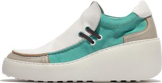 FLY London Fly London Damen DAVY667FLY Sneaker, Silver/White/Spearmint, 36 EU