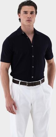 van Laack Kurzarm Strick Hemd aus Air Cotton