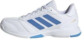 adidas Adidas Homme Ligra 8 Mens Indoor Shoes, FTWR White/Ray Blue/Lucid Aquamarine, 50 EU