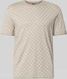 Joop T-Shirt mit Logo-Muster und Rundhalsausschnitt