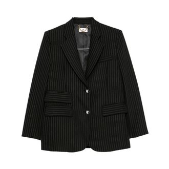 Elisabetta Franchi Gi24766E2 Jacke - - Jackets - Damen - Schwarzk - M