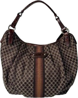 Celine Pre-owned Sac bandouli&egrave;re en toile - Femme - Pre-owned - Brun - Taille: ONE Size