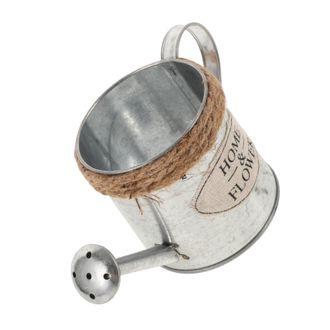 BESTONZON Kesself&ouml;rmiger Metall Pflanztopf Vintage Stil Kleiner Blumentopf f&uuml;r Zimmerpflanzen Handgefertigtes Bonsai Pflanzgef&auml;&szlig; f&uuml;r Drinnen Gie&szlig;kanne Deko f&uuml;r 