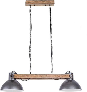 BIZZOTTO Lustre 2 lumières Odessa anthracite