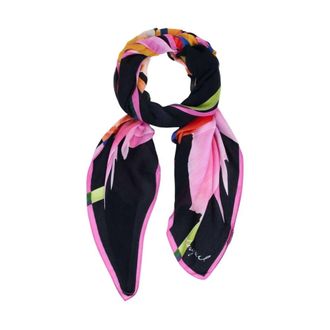 Desigual Femme, Accessoires, Multicolore, Taille: ONE Size Floral Pattern Viscose Scarf
