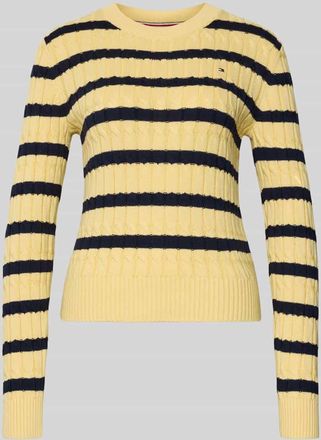Tommy Hilfiger Slim Fit Strickpullover aus reiner Baumwolle
