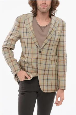 Corneliani CC COLLECTION Checkered REFINED Blazer size 50